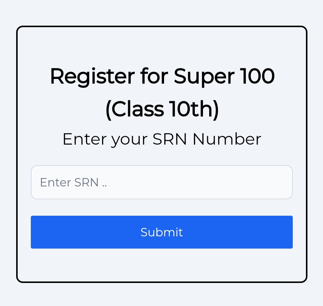 Super 100 Exam 2024 Registration – Pdakoo.com